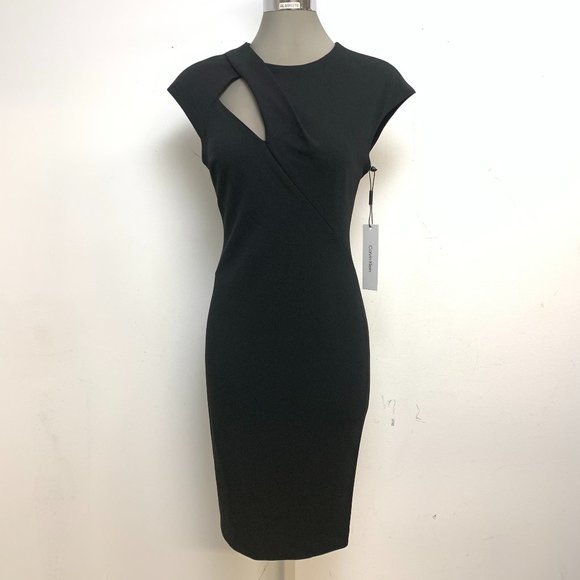 Calvin Klein | Dresses | New Calvin Klein Elegant Sheath Dress Sexy ...